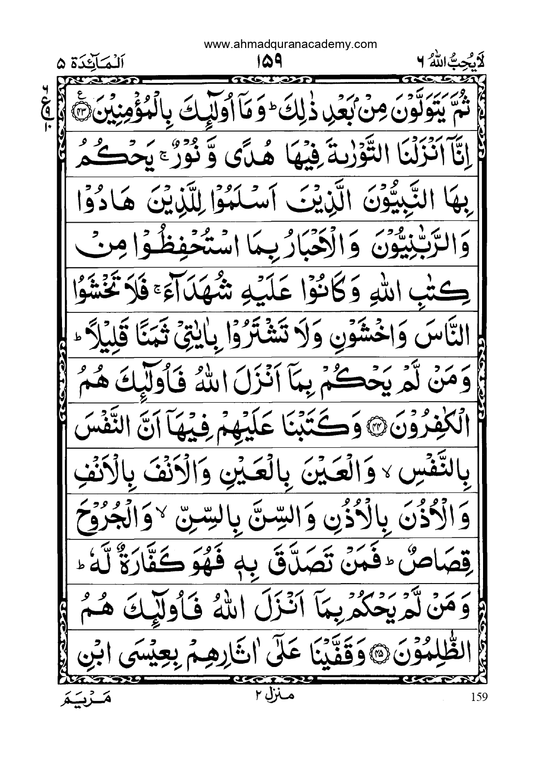Quran para 6 with Translation, Tafsir, Audio & PDF – Ahmad Quran Academy