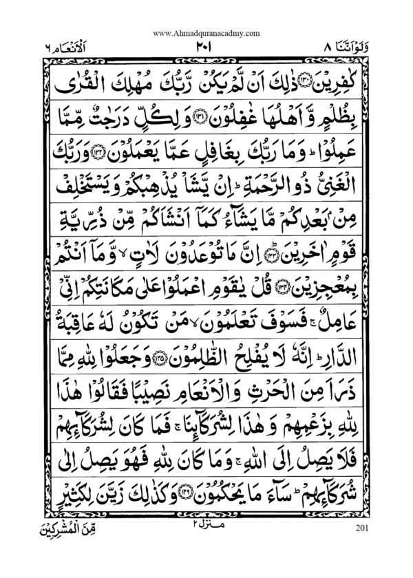 Quran para 8 with Audio, Video & PDF – Ahmad Quran Academy