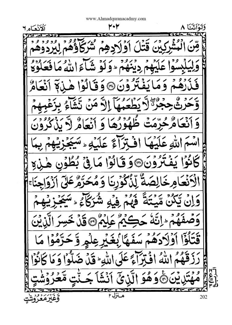 Quran para 8 with Audio, Video & PDF – Ahmad Quran Academy